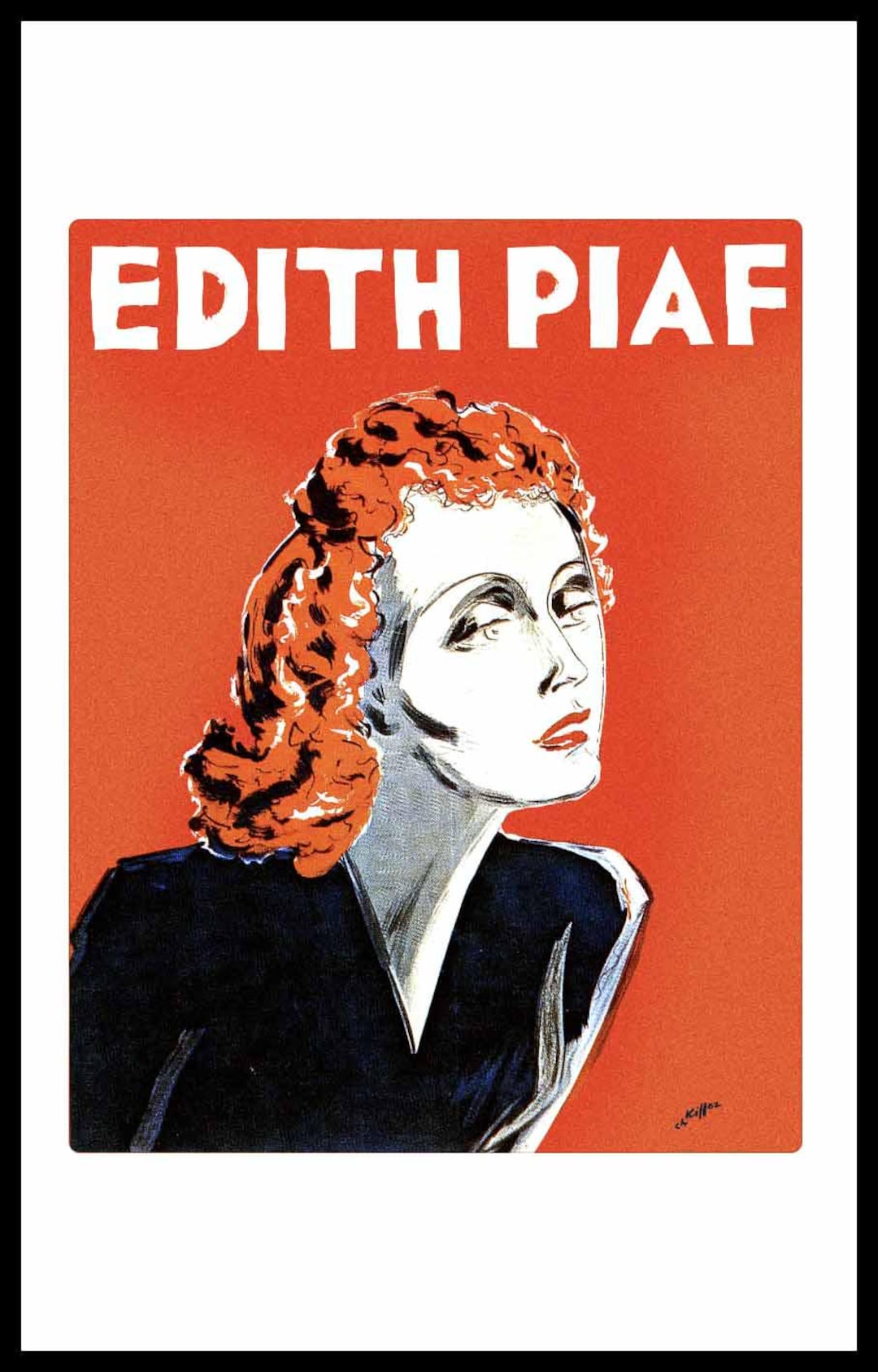 Poster Edith Piaf - Etsy