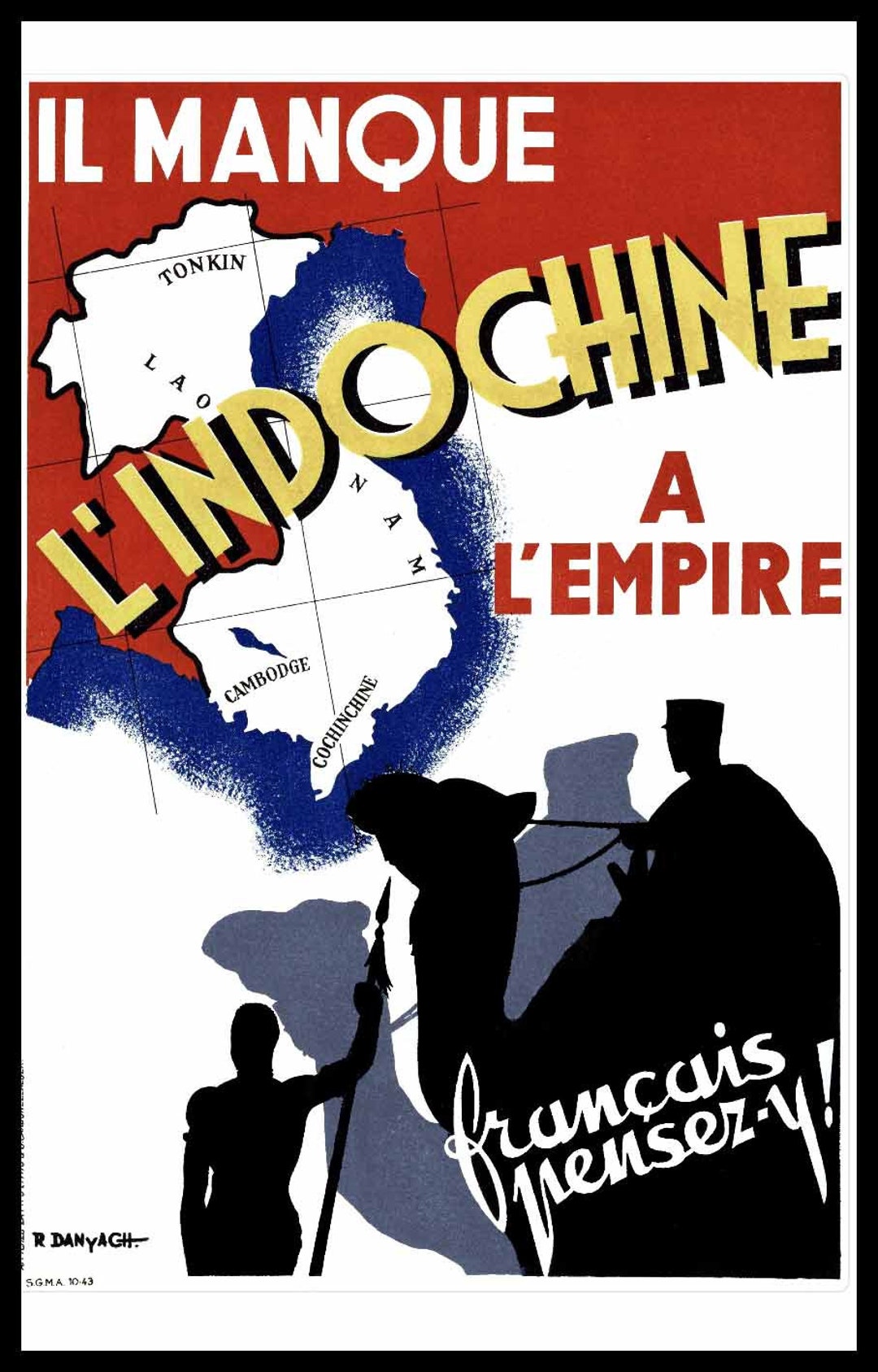 Poster Indochina Empire Poster - Etsy UK