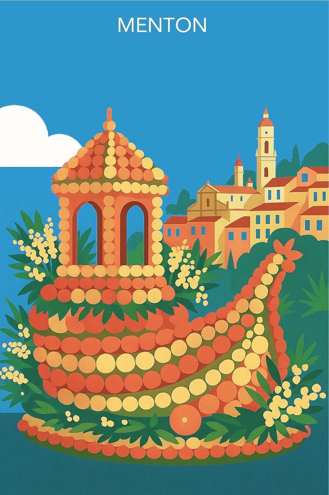 Poster Menton - Etsy