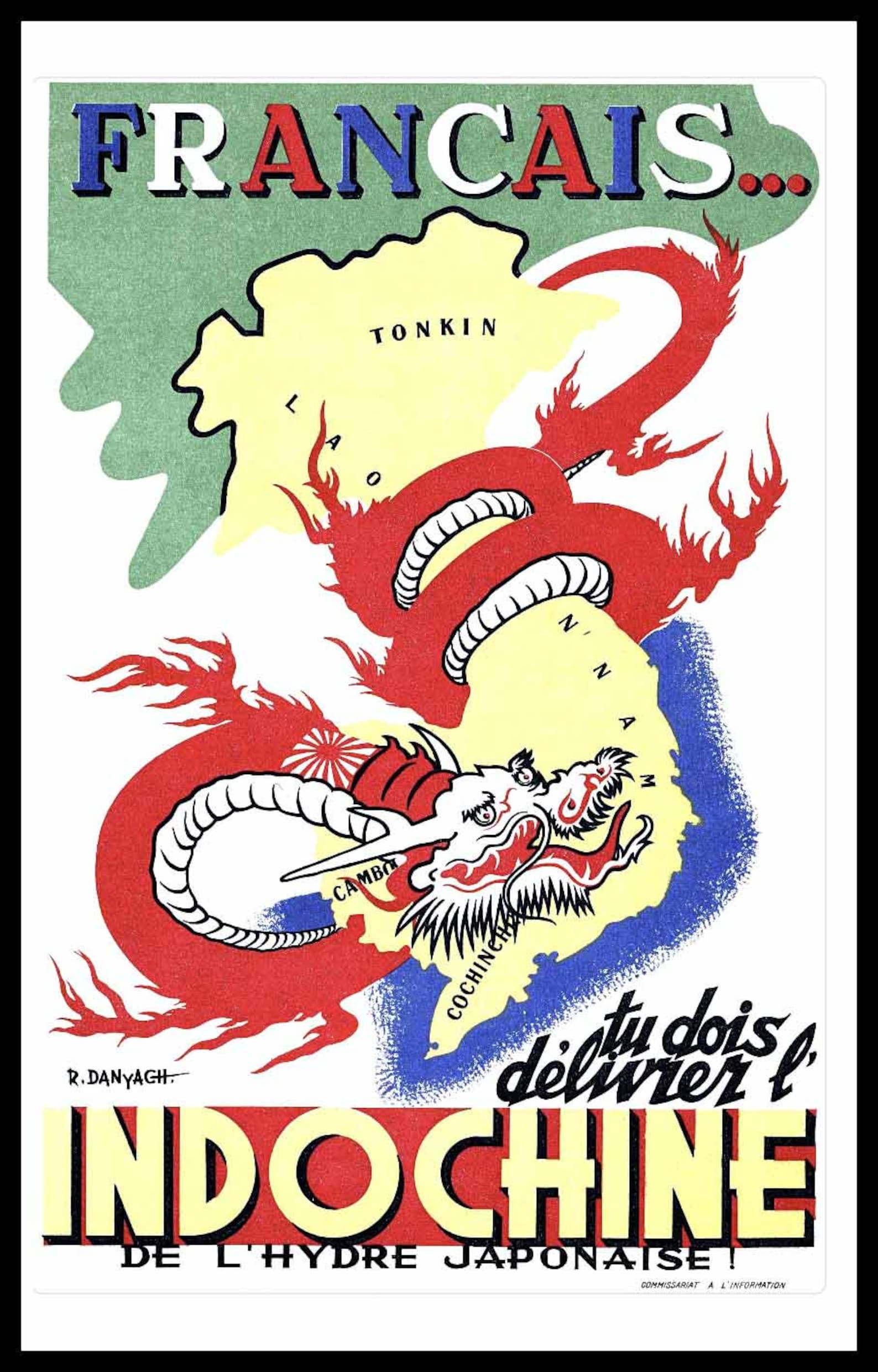 Poster Indochina Poster - Etsy