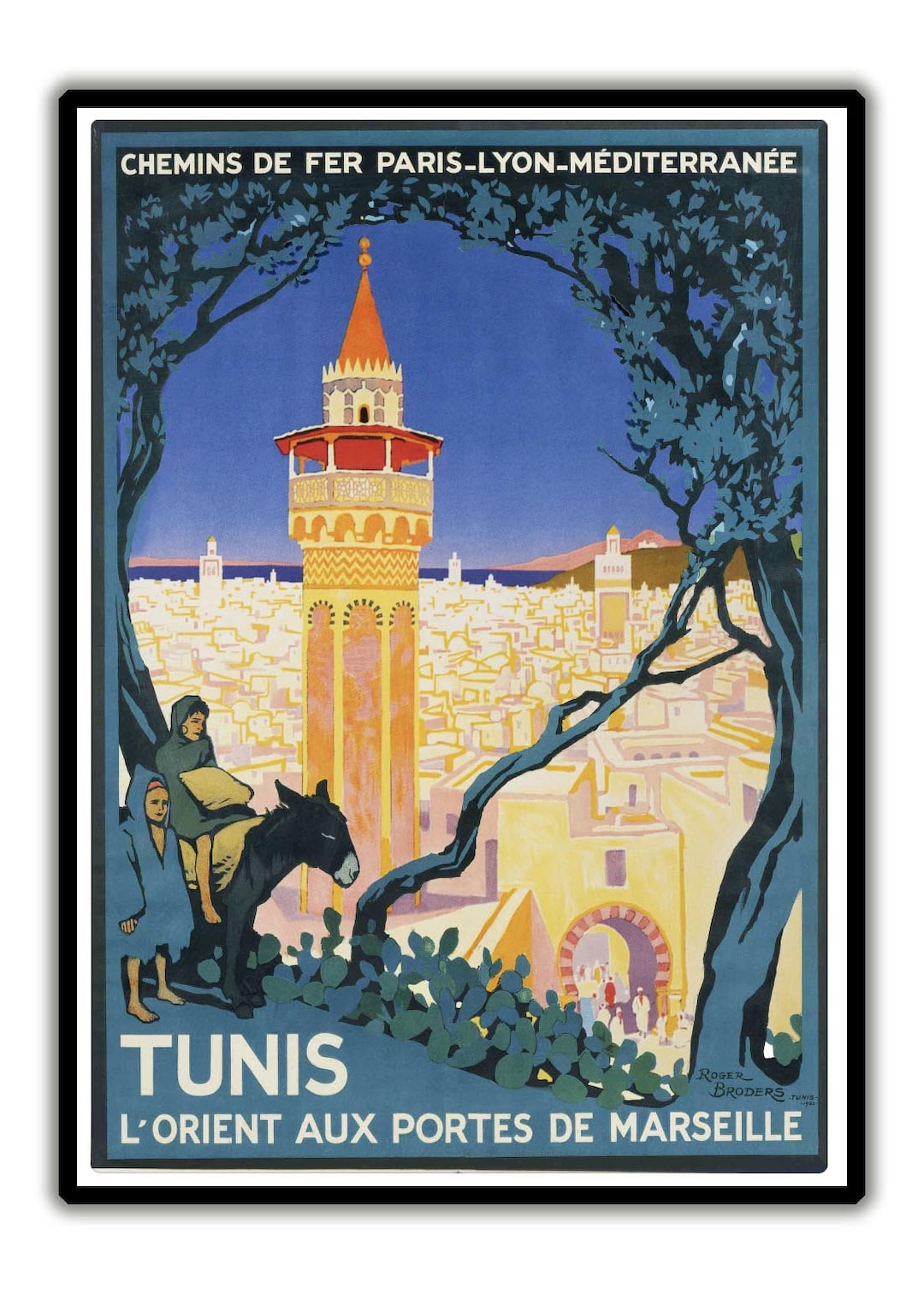 Post Poster Tunis Tunisia - Etsy
