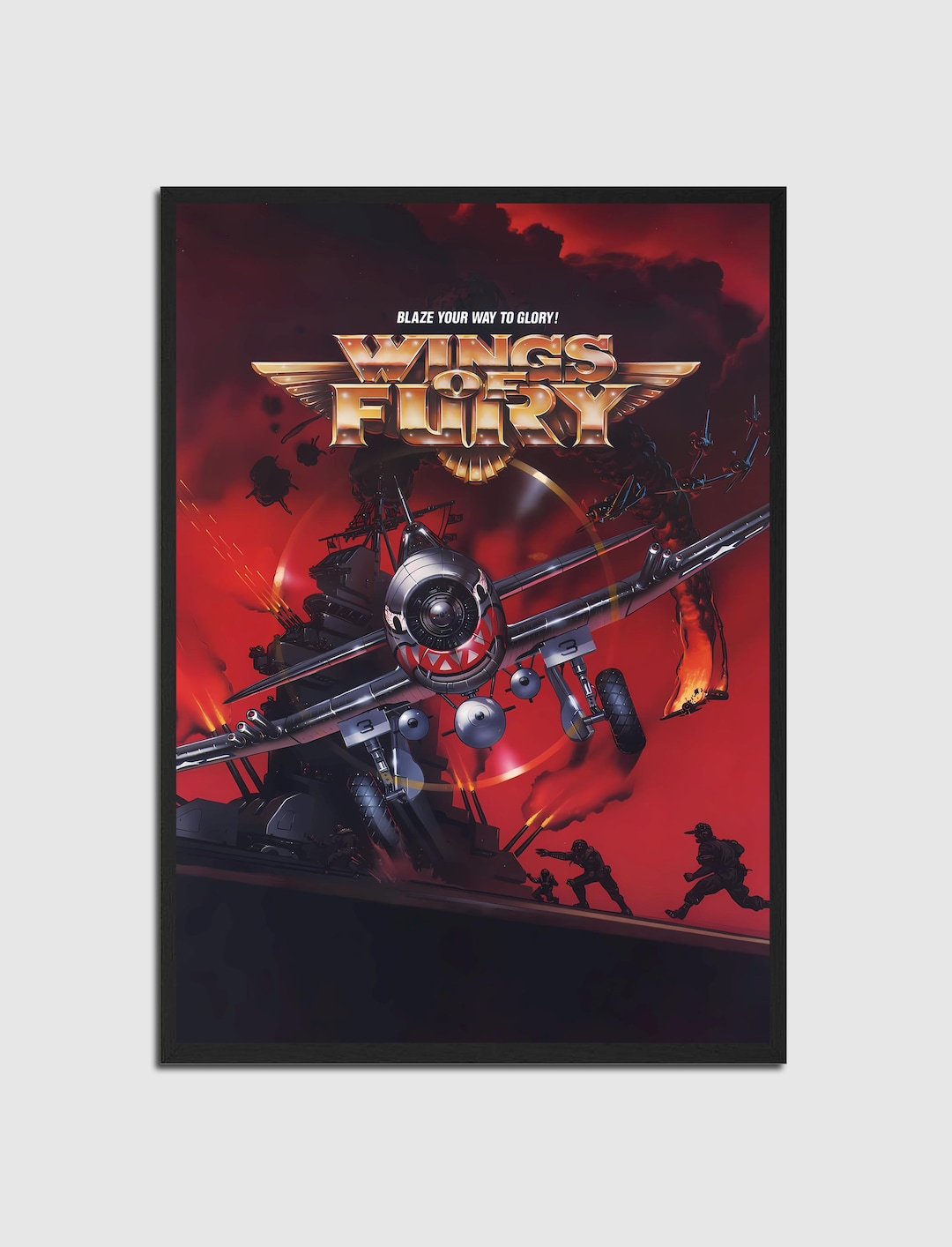 Wings of Fury Amiga Retro Poster, Art, Bedroom, Lounge, Wall Art, Home ...