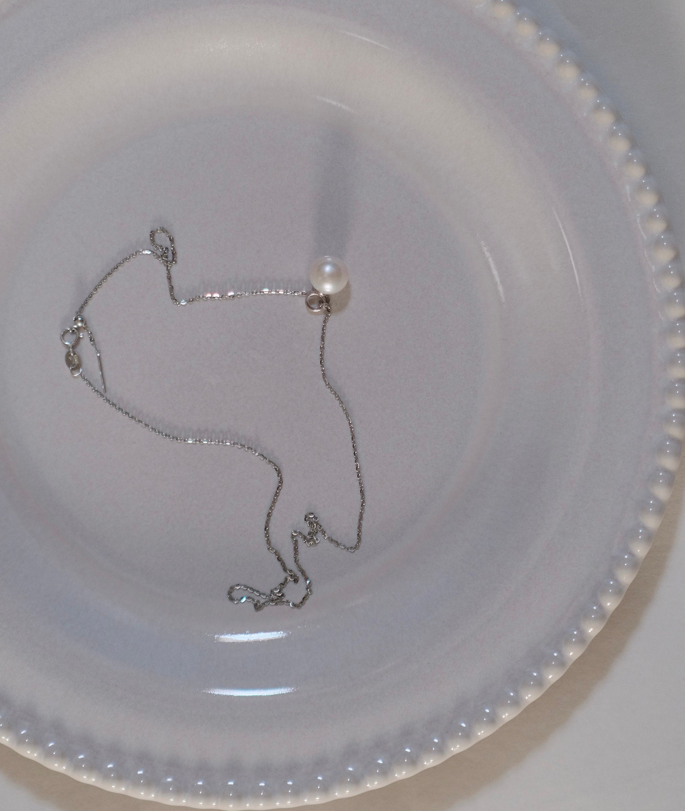 Large Single Pearl Necklace - 10-11mm Freshwater Pearl Pendant ...