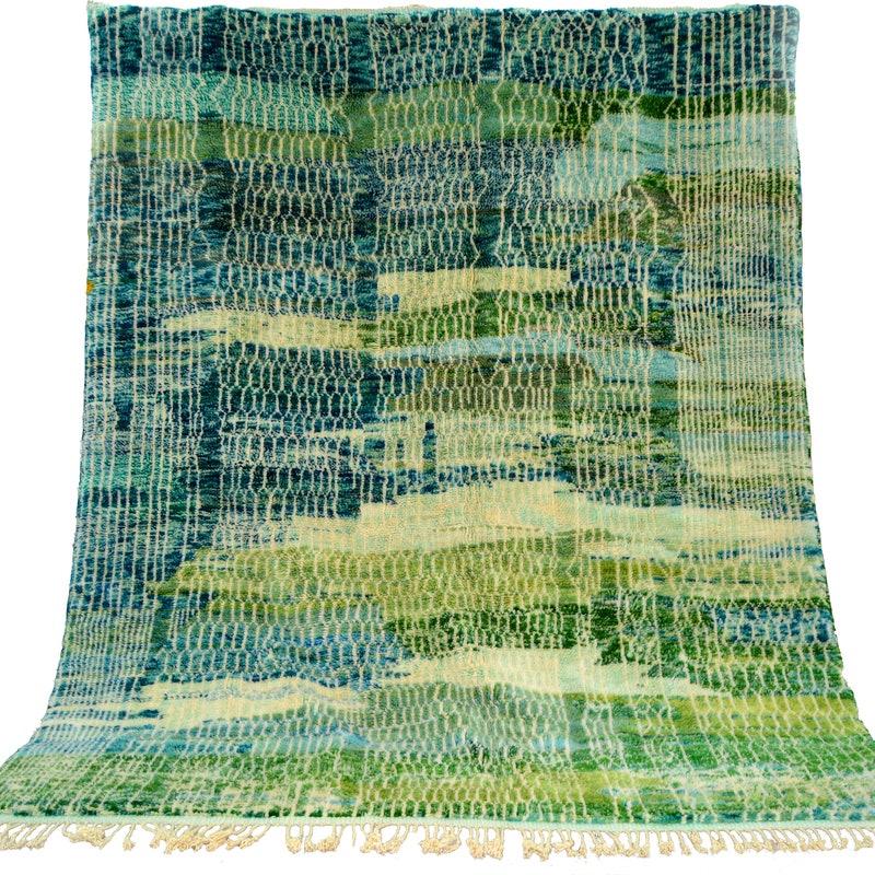Green Moroccan Rug - Etsy