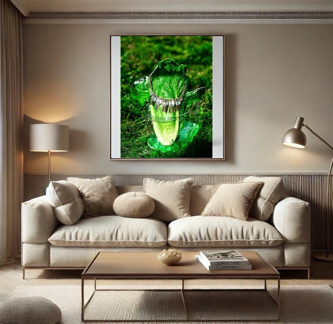 Kitchen Wall Art, Fashion Food Posters, Lettuce Lover, Food Printable ...