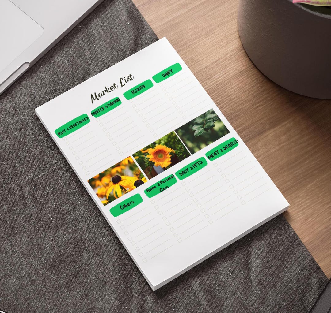 Grocery Market List Printable Template, Digital Download Grocery ...