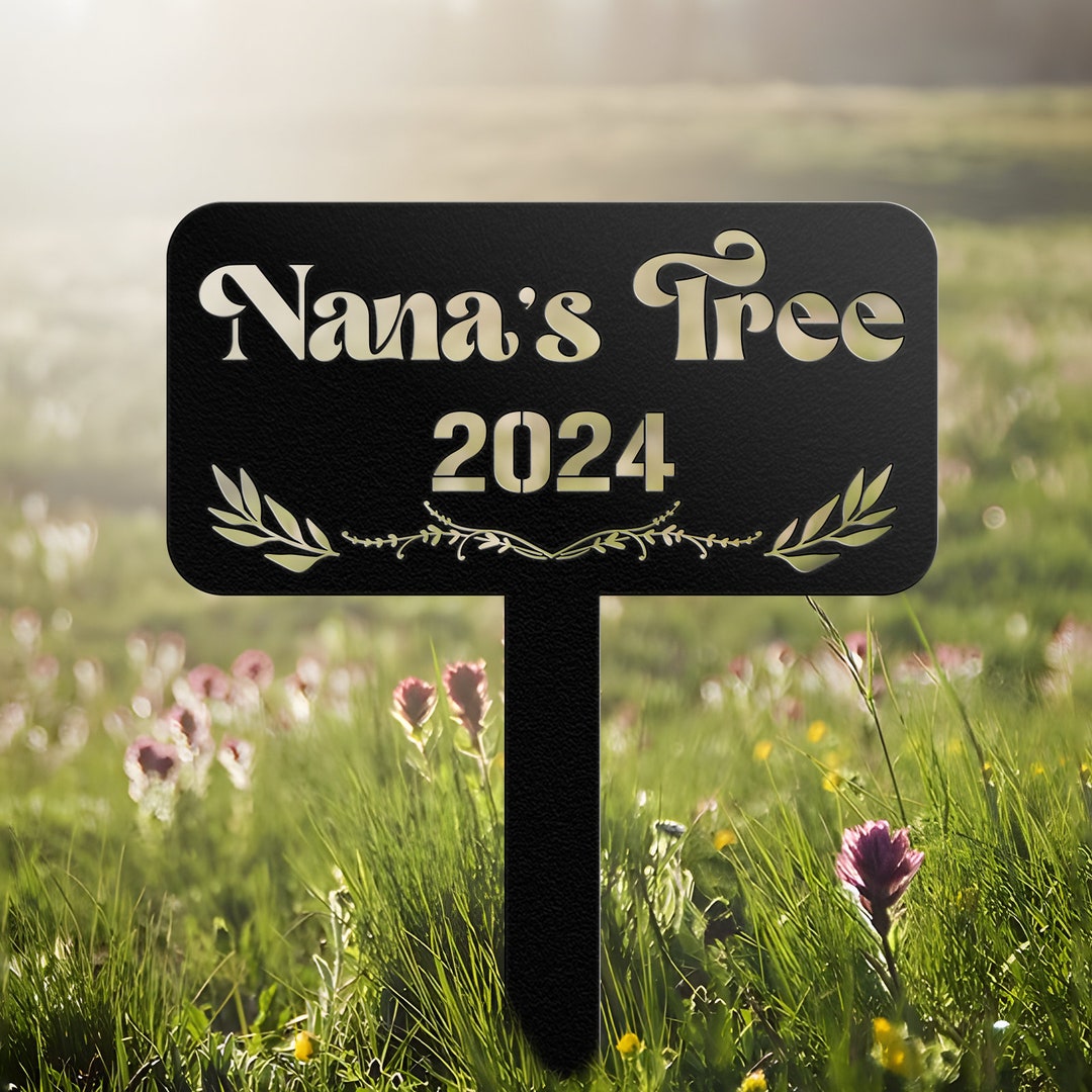 Personalized Memorial Tree Sign With Stake, Tree Garden Sign, Tree ...