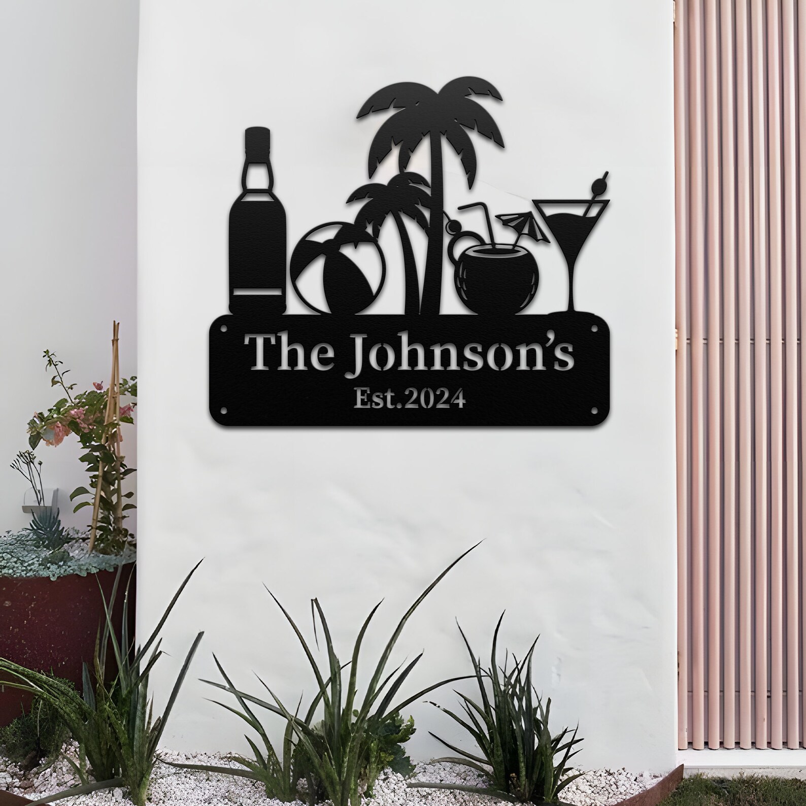 Custom Metal Poolside Sign, Metal Swimming Pool Sign, Metal Backyard ...