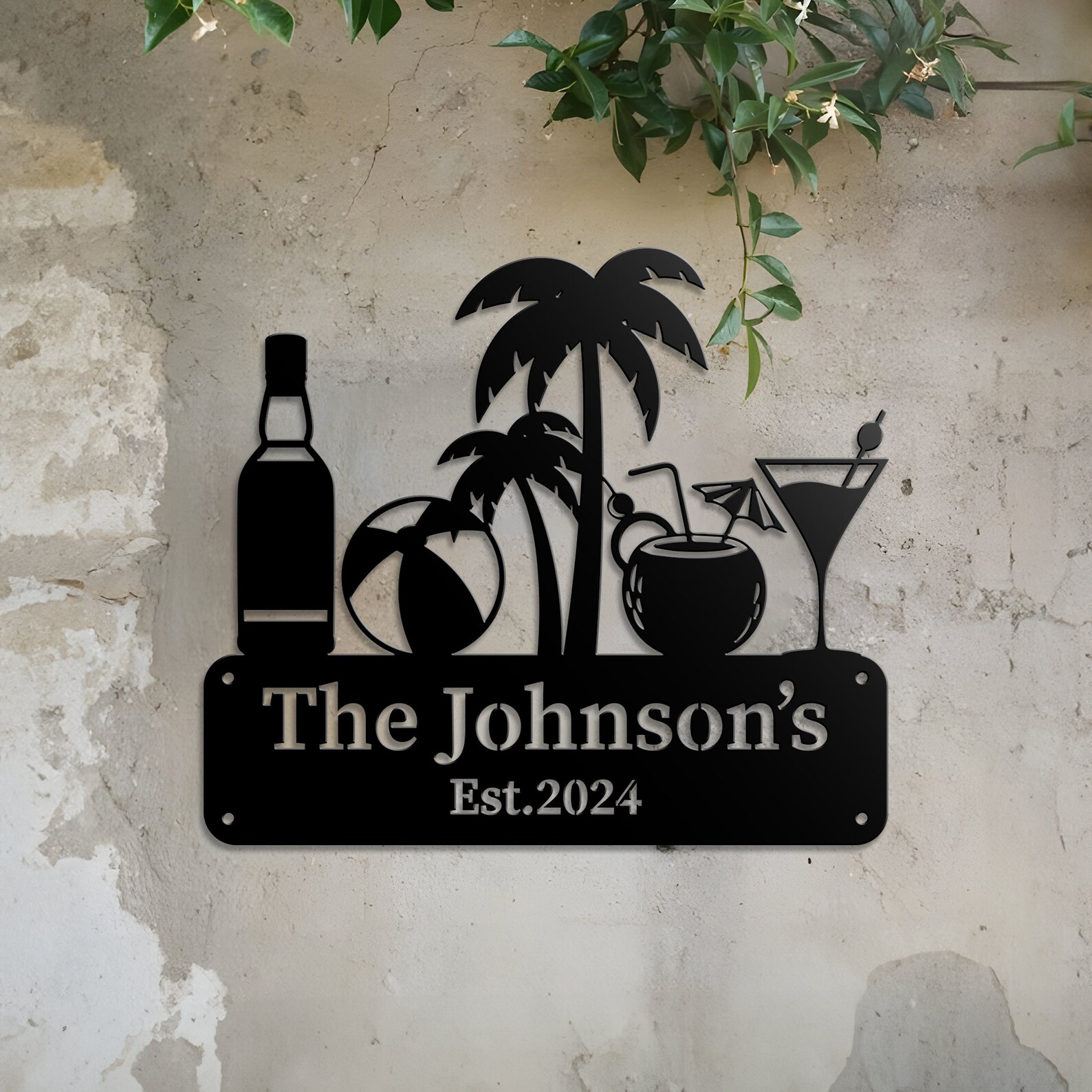 Custom Metal Poolside Sign, Metal Swimming Pool Sign, Metal Backyard ...