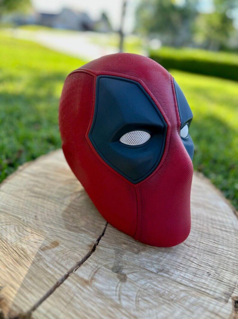 Deadpool Cosplay Mask 3D Printed Helmet Wearable or Display - Etsy ...