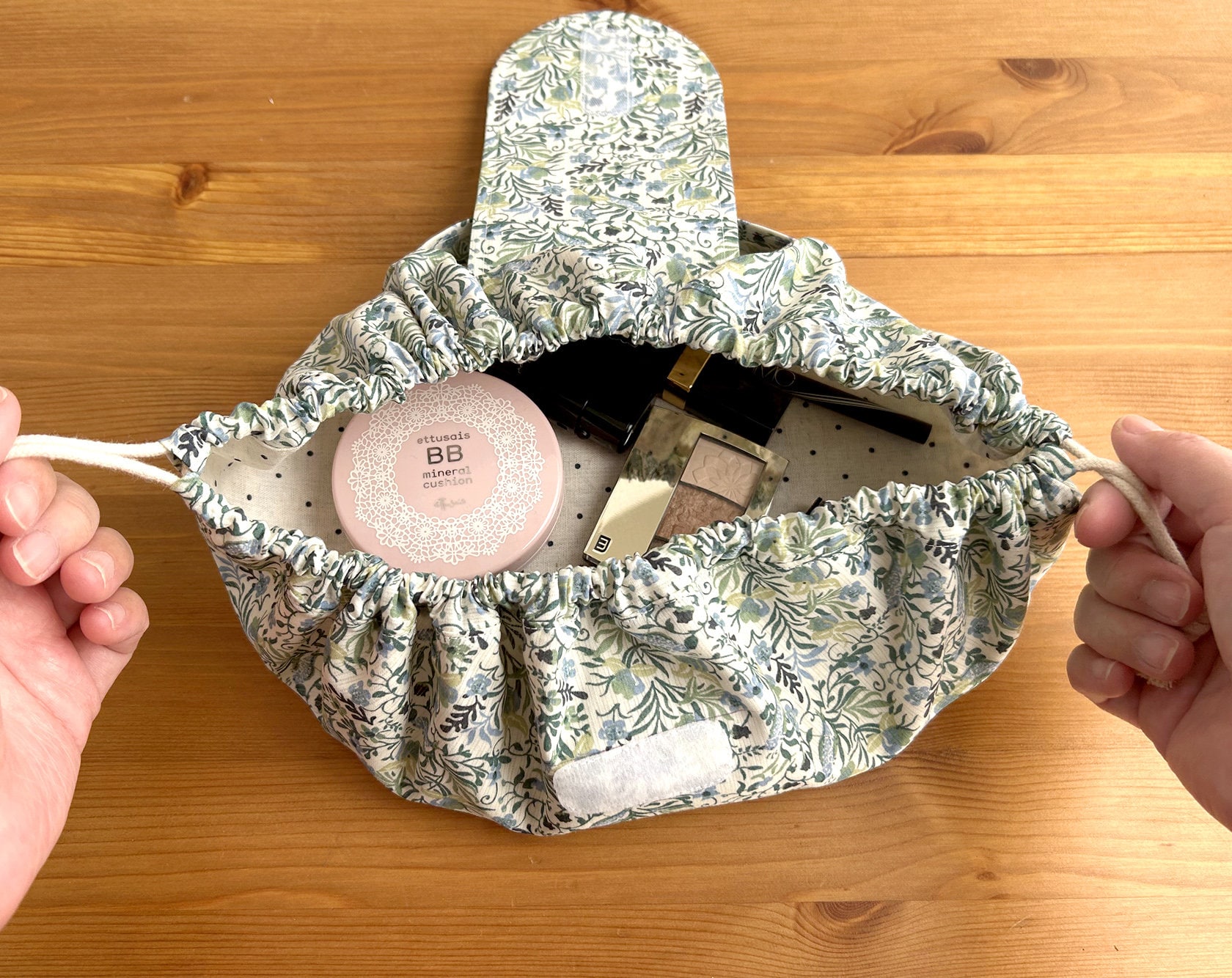 Pattern; PDF Tutorial of Round Cosmetic Bag; Step-by-step Instruction ...