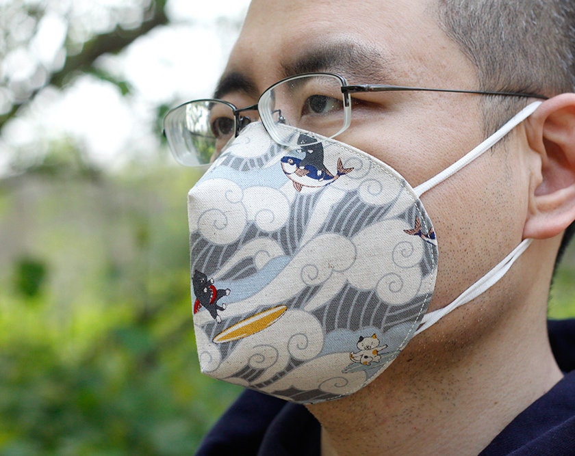 Pattern Tutorials of 3D and Head Loop Face Masks and Mask - Etsy Canada