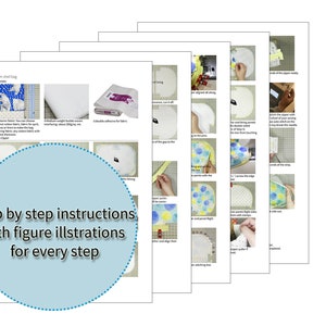 Pattern; PDF Tutorial of Clam Shell Bag; Step-by-step Instruction and ...