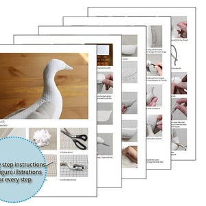 Pattern; PDF Duck Sewing Pattern & Tutorial ;duck Doll;duck Pillow ...