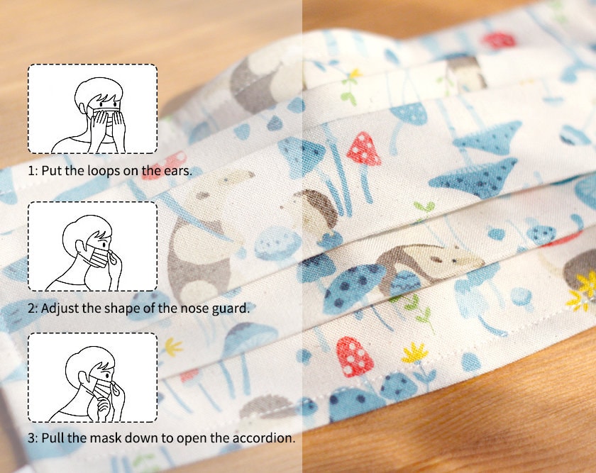 Pattern Tutorial of Face Mask With Filter Pocket Step by - Etsy