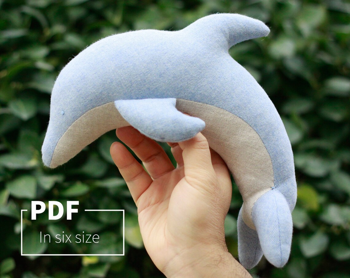 Pattern; PDF Dolphin Sewing Pattern & Tutorial; Step by Step ...