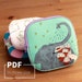 Pattern; PDF Tutorial of Small Square Zipper Purse; Step-by-step ...