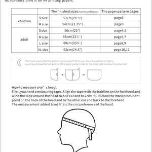 Pattern; Tutorial of Double Brims Hat; Step by Step PDF Instruction and ...