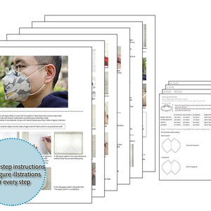 Pattern; Tutorial：3d Face Mask Cover With Head or Ear Loop;filter ...