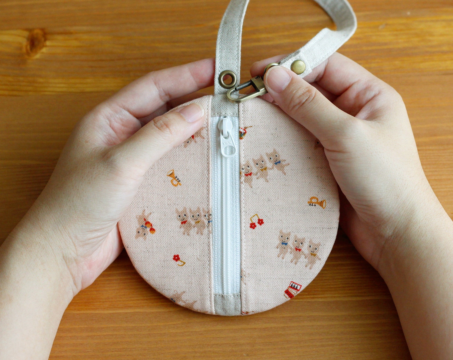Pattern Tutorial of Round Zip Handbag Moon Wallet - Etsy