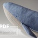 Pattern PDF Dolphin and Whale Sewing Pattern & Tutorial Step by Step ...
