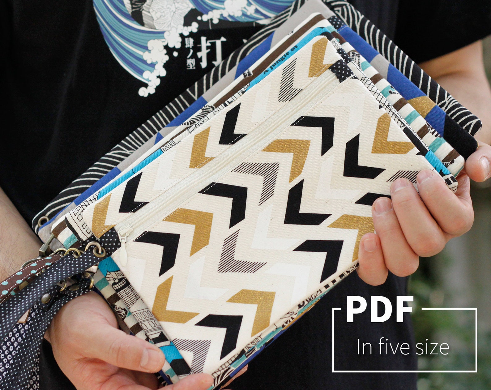 Pattern Tutorial of Zip Rectangular Purse Five Sizes Zip - Etsy