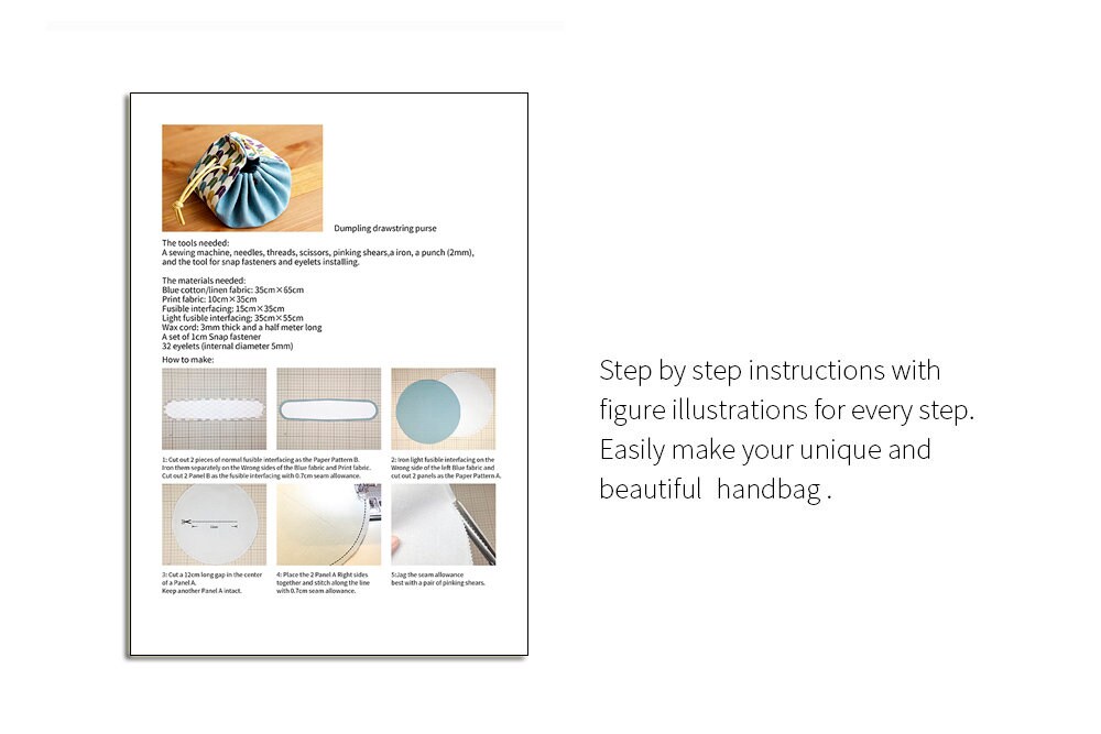 Pattern Dumpling Drawstring | Etsy