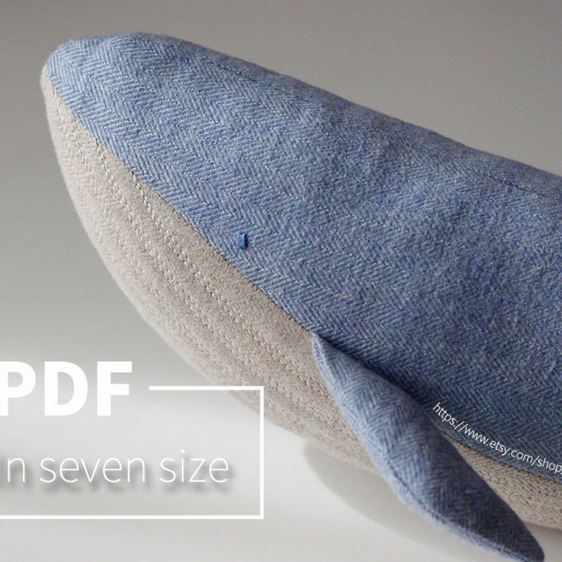 Whale Sewing Pattern - Etsy