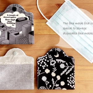 Pattern; PDF Tutorial of Face Mask Fold Special to Storage Disposable ...