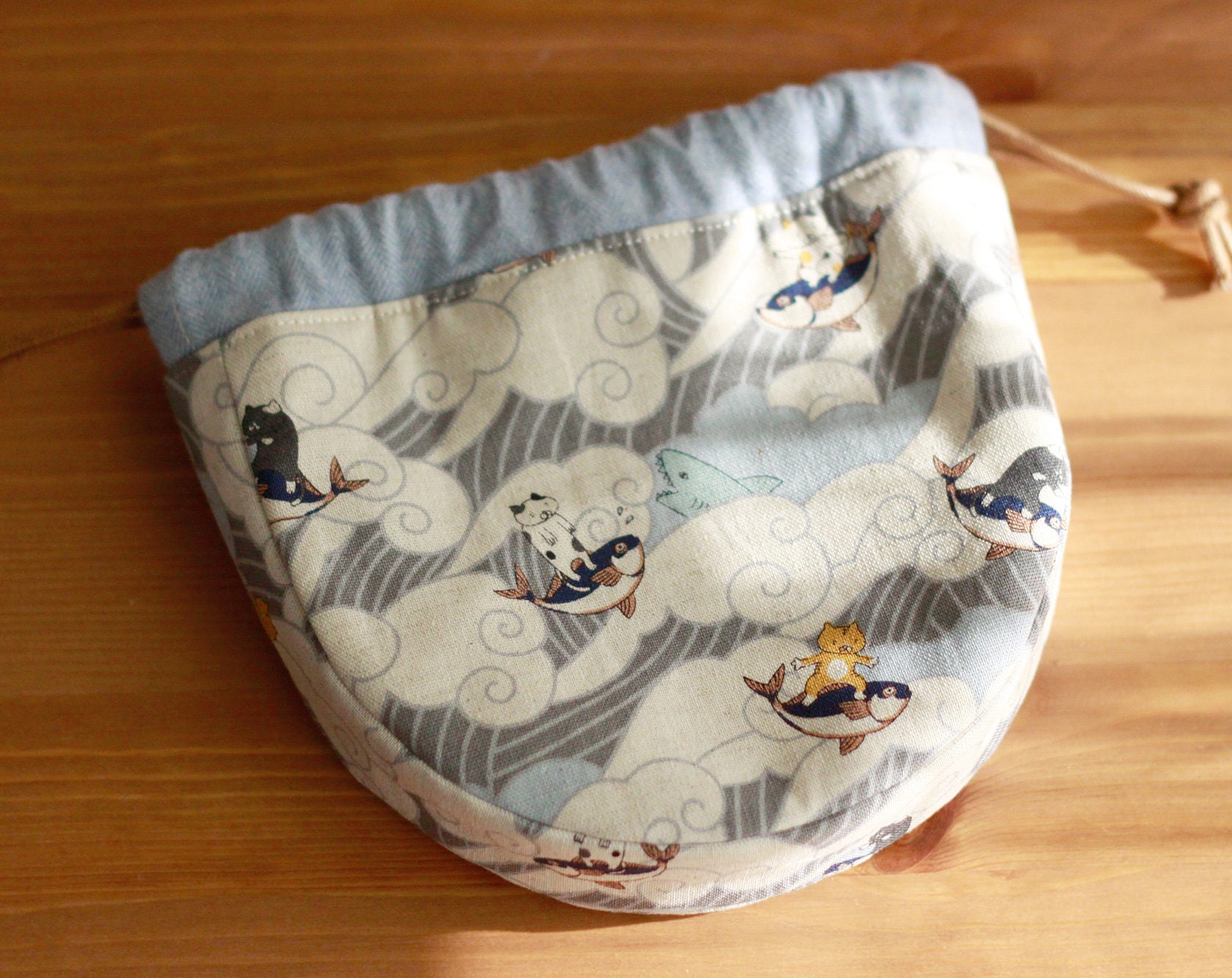 Pattern; PDF Tutorial of Drawstring Bag; Step-by-step Instruction and ...