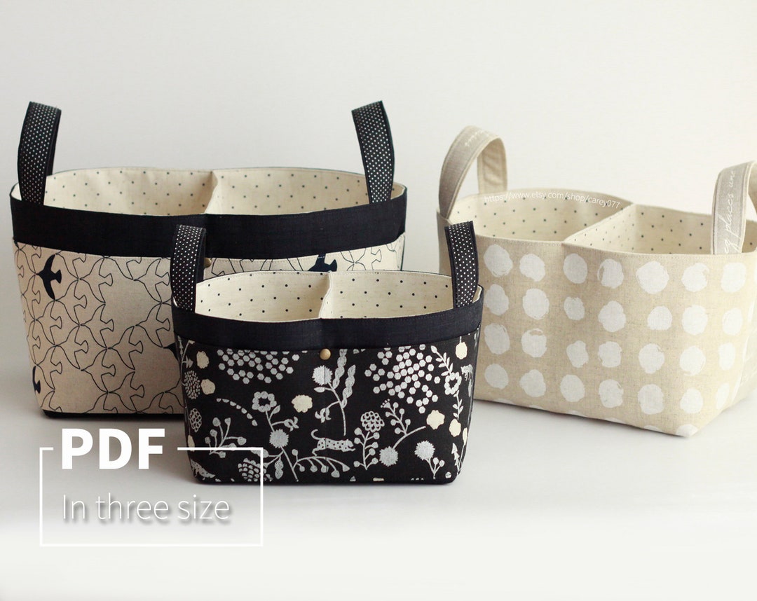 PDF Binary Project Bag Tutorial; 3 Sizes; Project Bin - Etsy