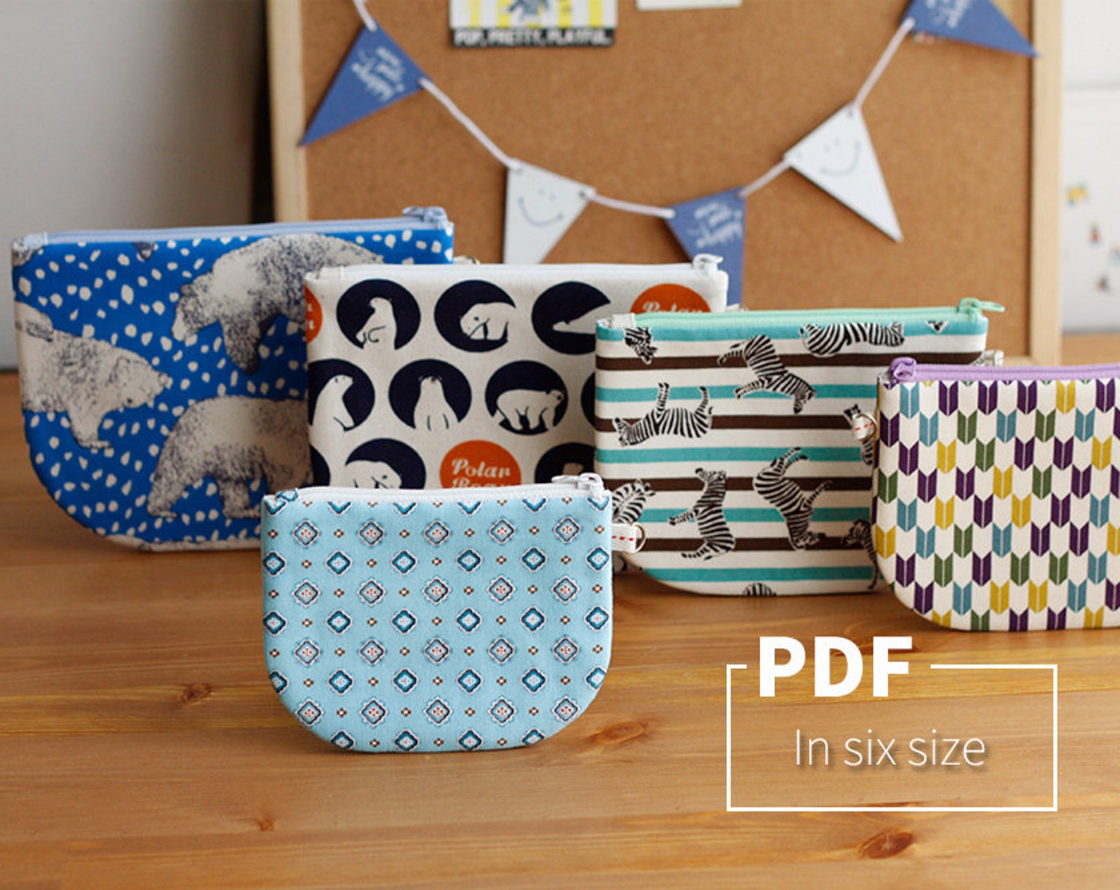 Pattern Half-moon Zipper Pouch Step by Step Instruction PDF | Etsy