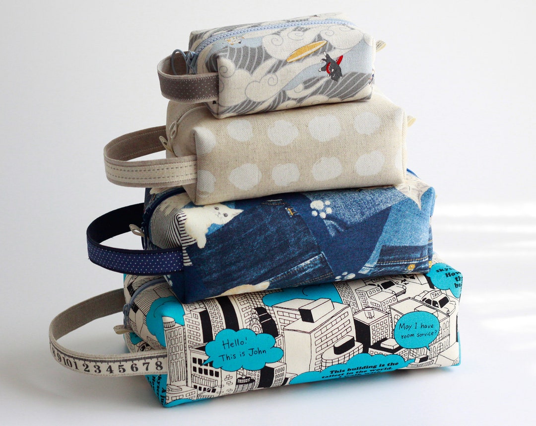 Pattern; PDF Tutorial of Zip Bag With a Handle; Step-by-step ...