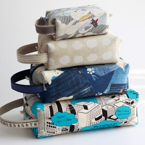 Pattern; PDF Tutorial of Zip Bag With a Handle; Step-by-step ...