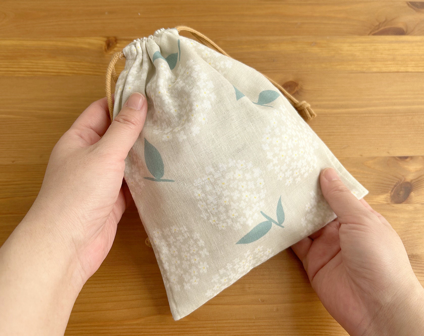 Pattern; PDF Tutorial of Drawstring Bag Made of Just 1 Piece of Fabric ...