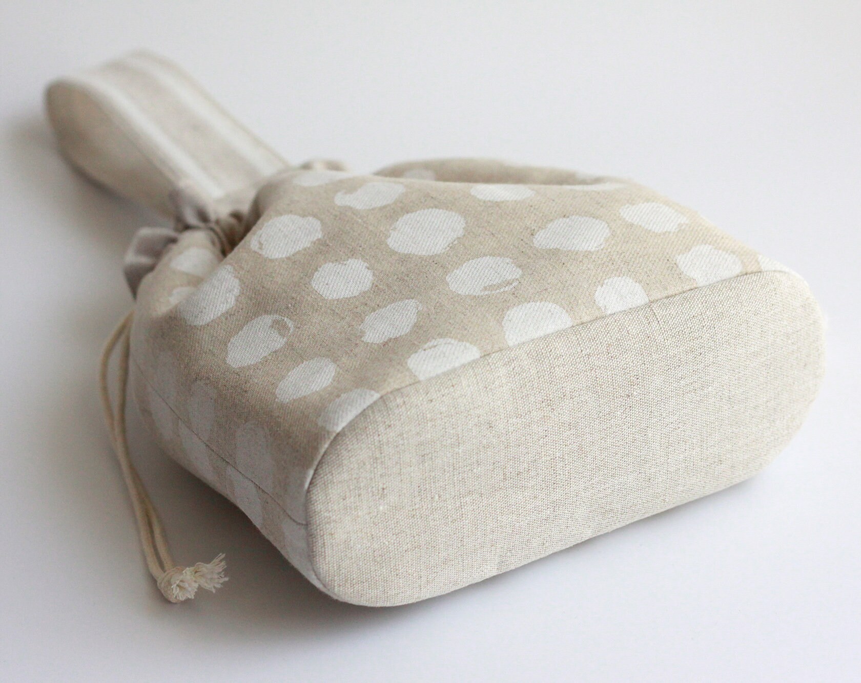 Pattern; PDF Tutorial of Drawstring Bag With a Handle; Step-by-step ...