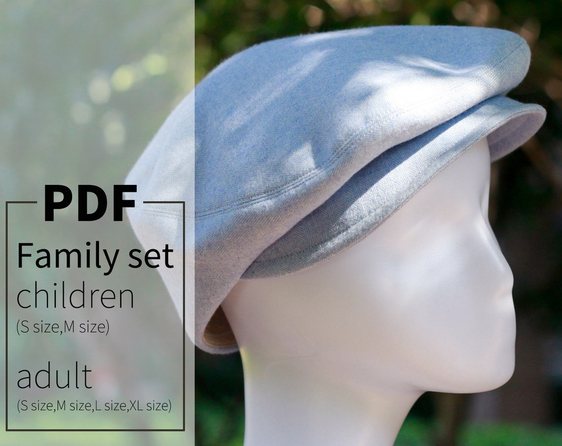 Pattern Tutorial of Flat Cap Step by Step PDF Instruction - Etsy
