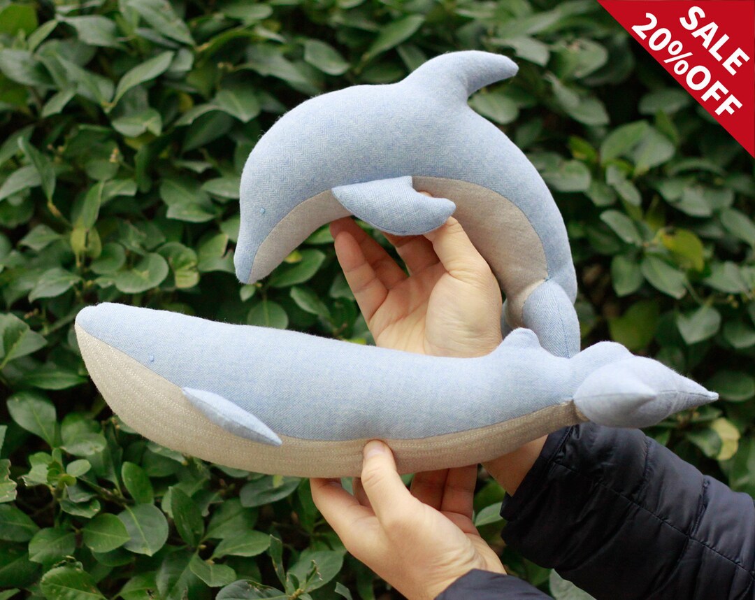 Pattern; PDF Dolphin and Whale Sewing Pattern & Tutorial; Step by Step ...