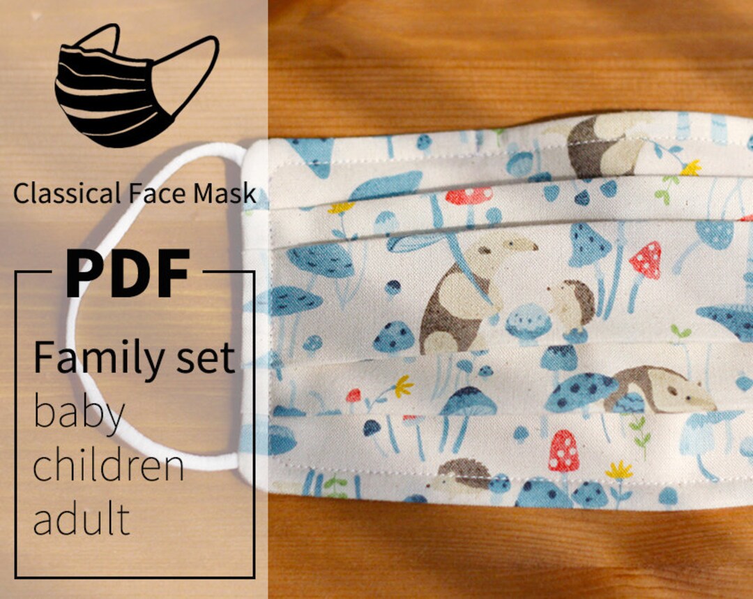 Pattern; Tutorial of Face Mask With Filter Pocket; Step by Step ...