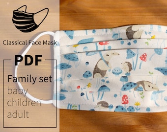 Darted Face Mask With Filter Pocket Pattern Downloadable - Etsy