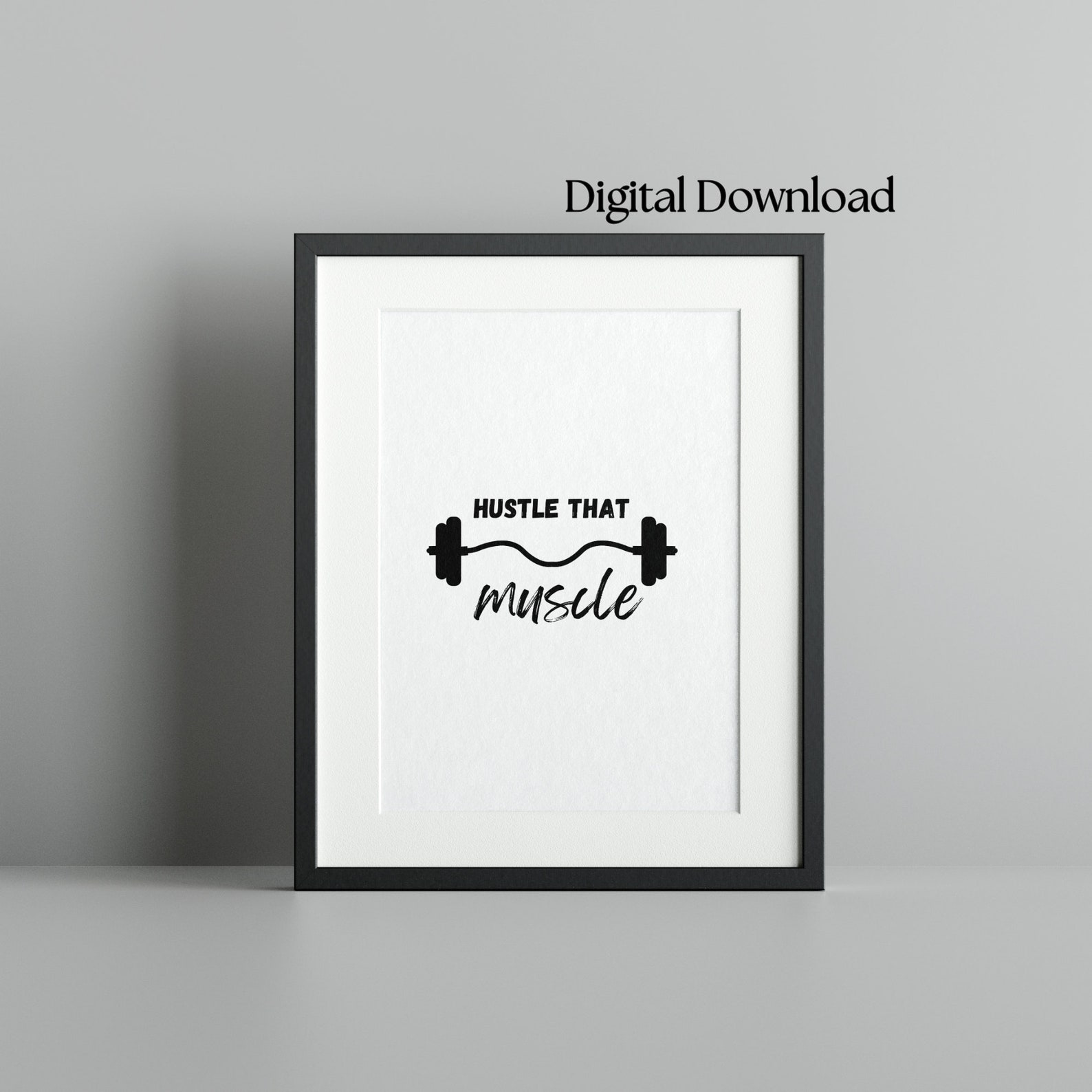 Minimalist Motivational Gym Wall Art Bundle of 3, Fitness Printable ...