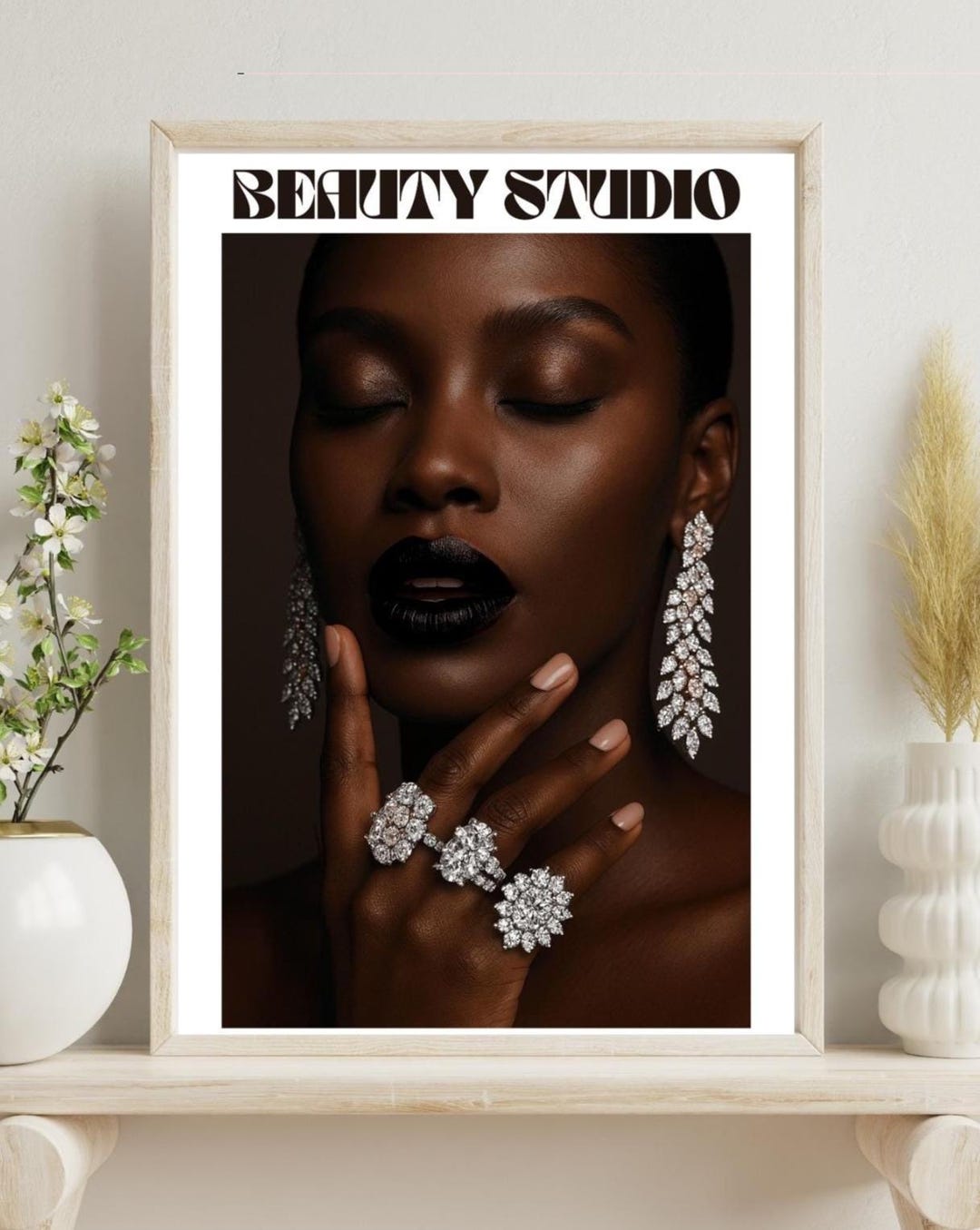 Professional Beauty Salon Poster, Inspired Feminine Wall Art, Printable ...