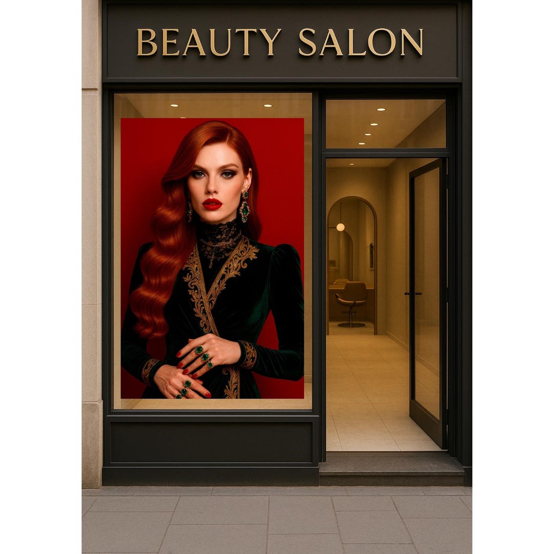 Professional Beauty Salon Poster, Printable Hair Salon Poster, Luxury ...