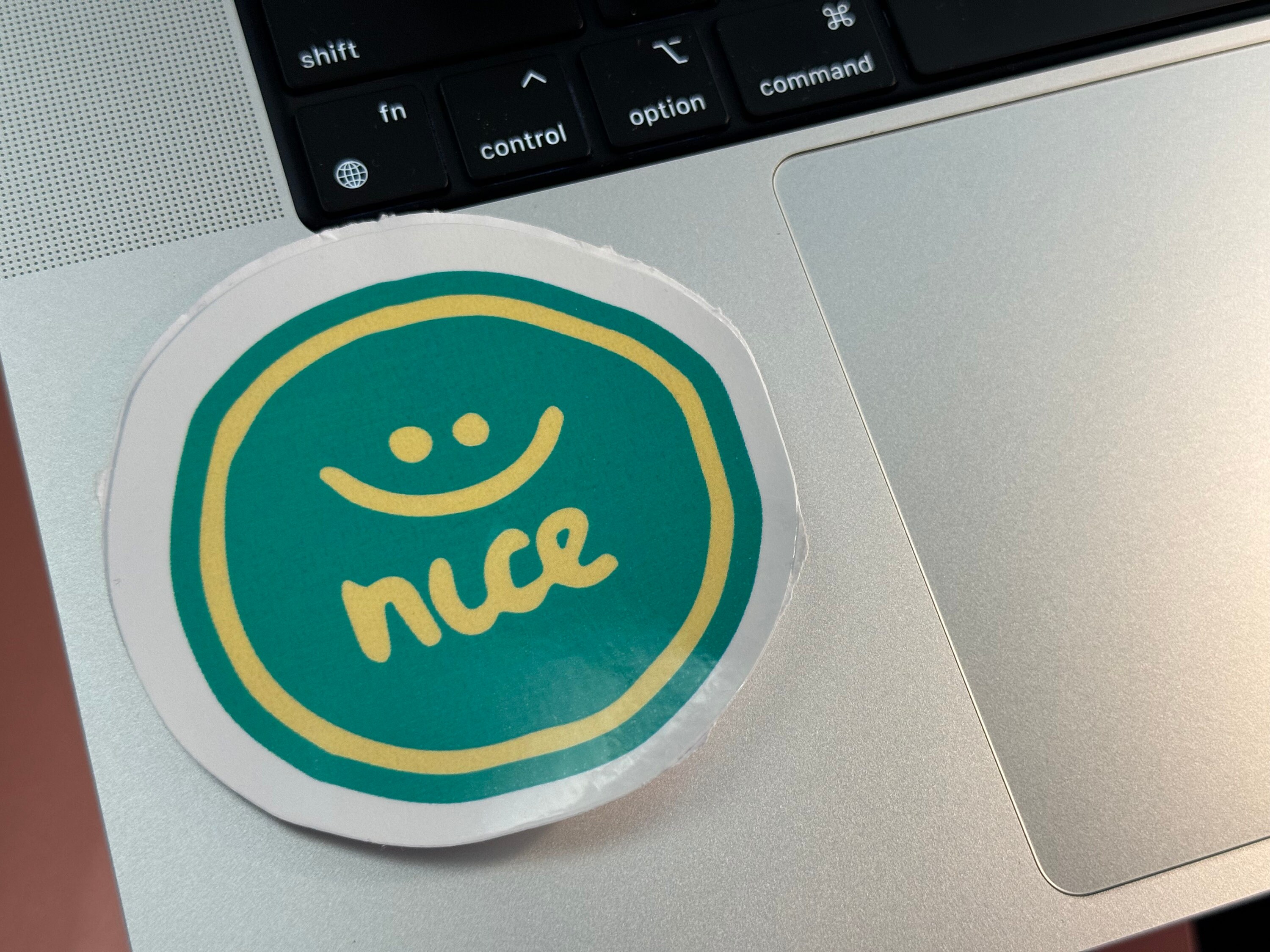 Smiley Face "nice" Sticker Laminated Vinyl 3-inch or 2-inch - Etsy