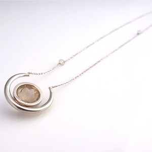 Lunar Eclipse Gemstone Necklace, Birthstone Mothers Pendant, Push Gift ...