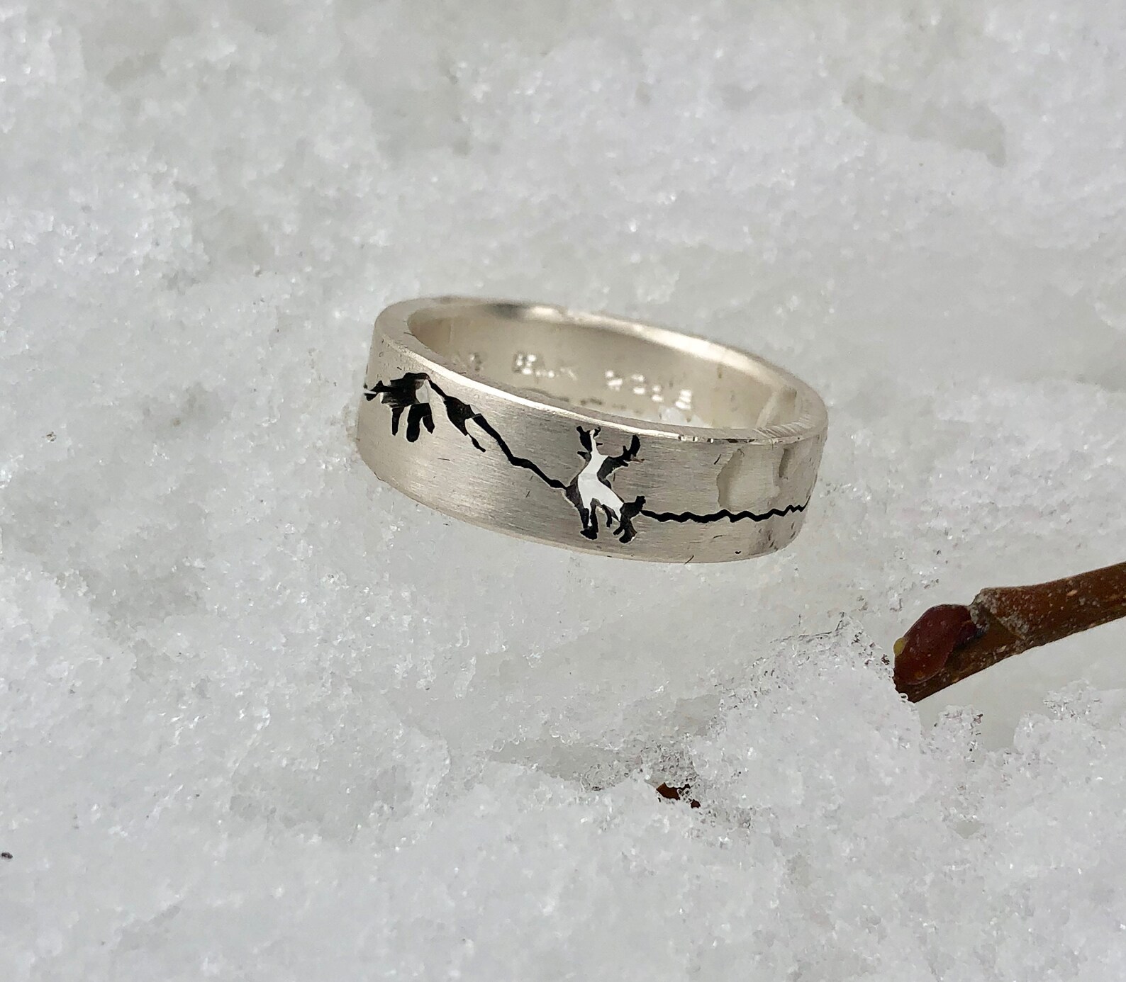 Rainier Elk Mountain Ring Power Animals Spirit Ring Custom | Etsy