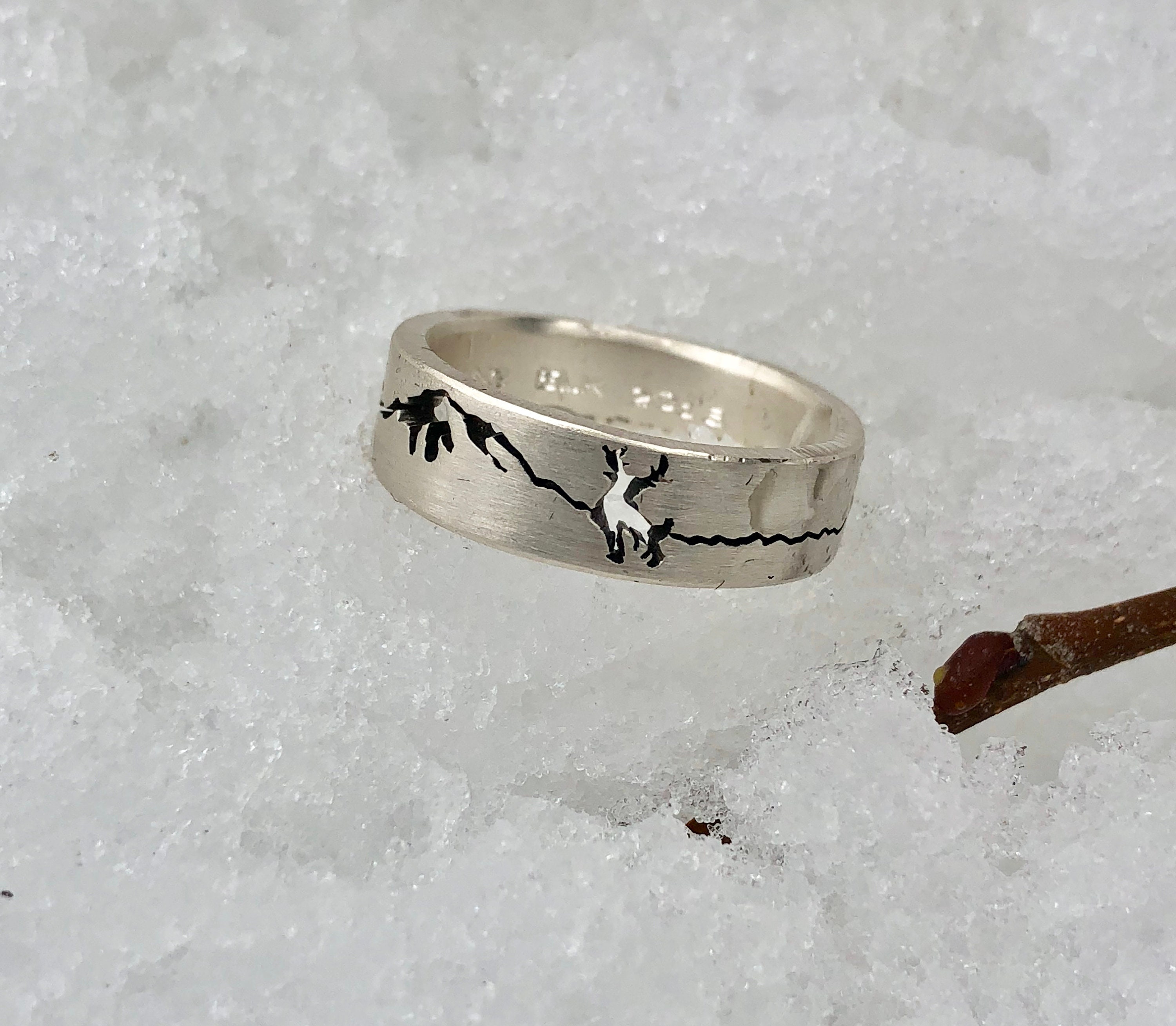 Rainier Elk Mountain Ring Power Animals Spirit Ring Custom | Etsy