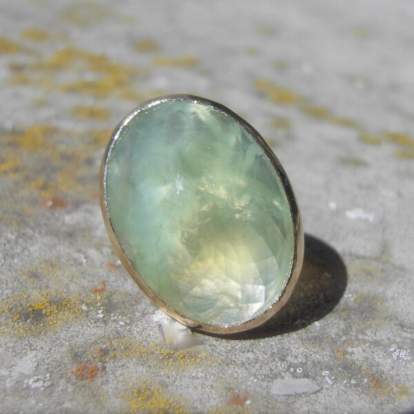Prehnite Ring - Etsy