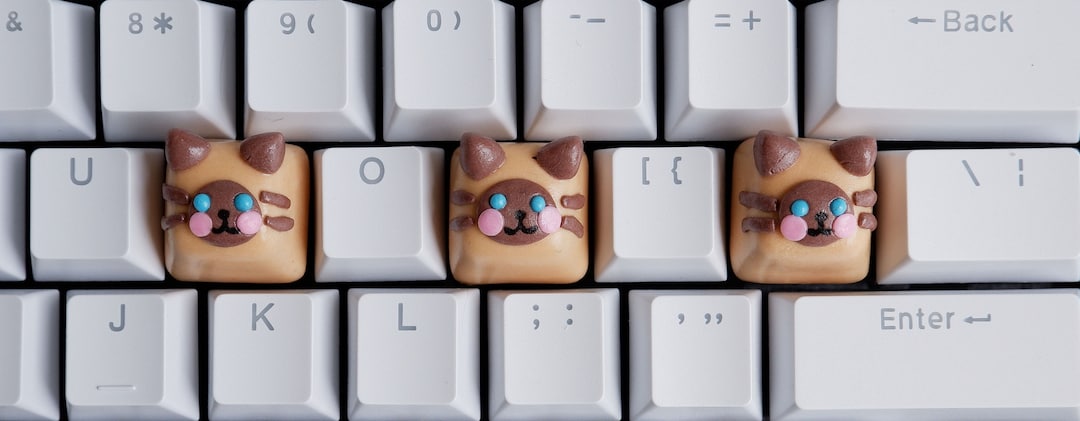 Cat Keycap Cute Handmade Artisan Keycaps Cat Artisan Keycap Cat Keycap ...