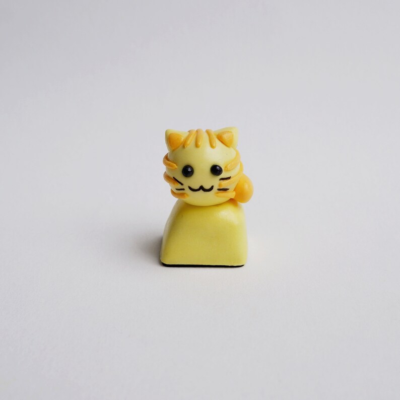 Cat Keycap Cute Handmade Artisan Keycaps Cat Artisan Keycap Cat Keycap ...